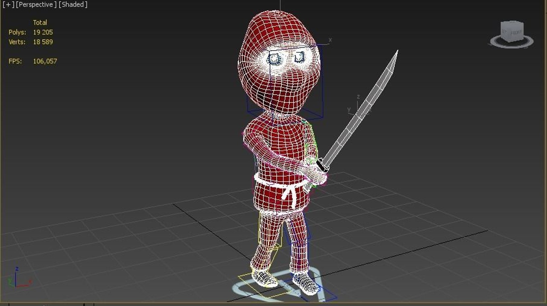 3D Animate Ninja - TurboSquid 1404183
