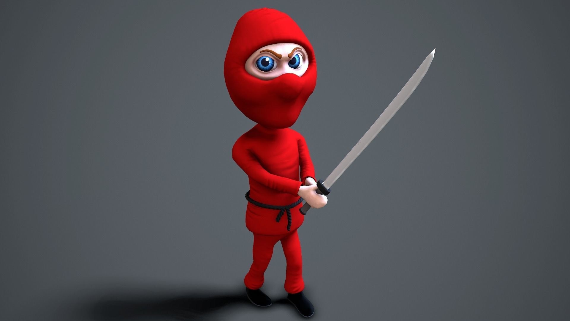 3D Animate Ninja - TurboSquid 1404183