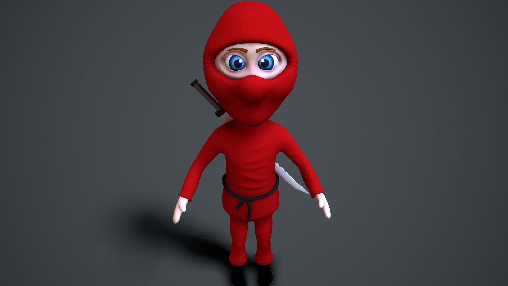 3D Animate Ninja - TurboSquid 1404183