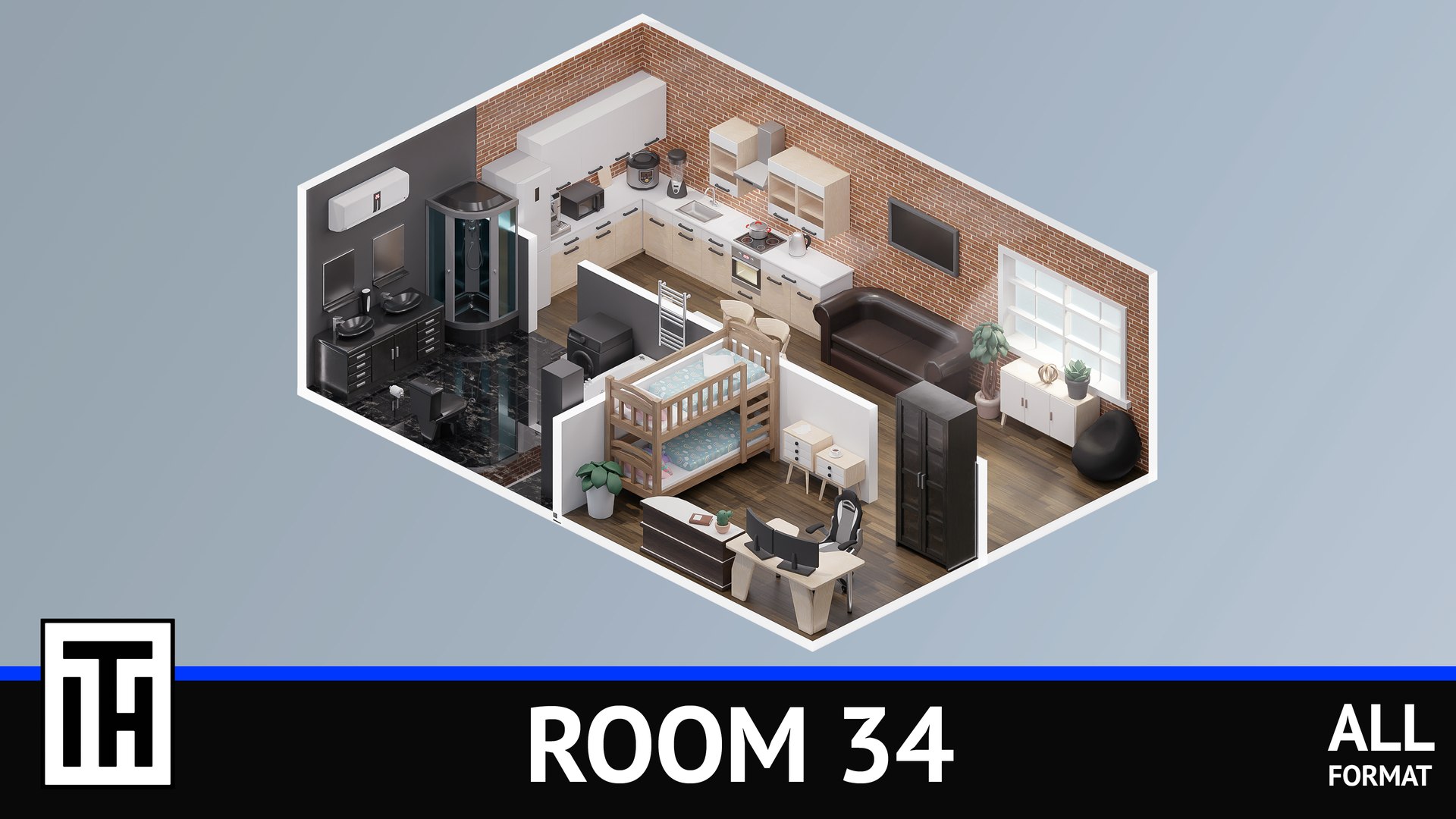 3D Room 34 - TurboSquid 2151674