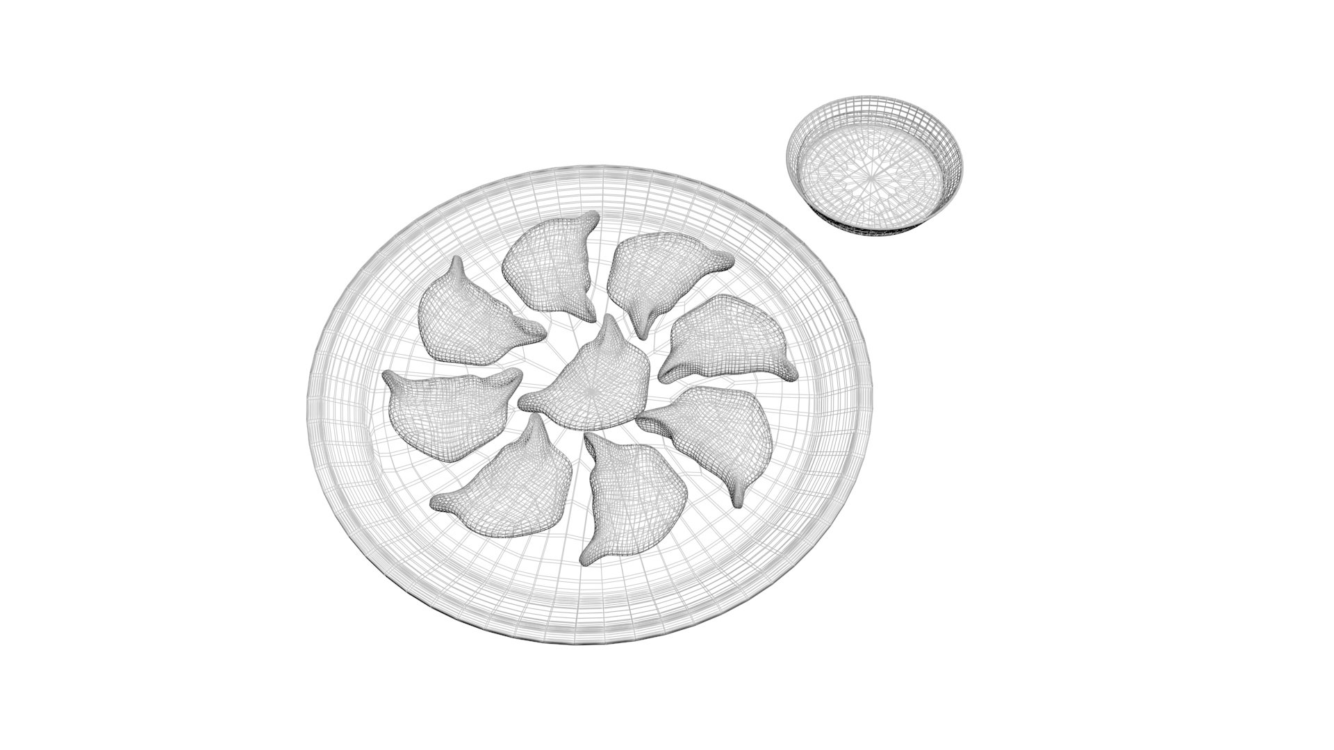 3D Dumplings With Sauce - TurboSquid 1866400