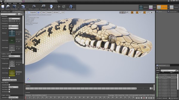 3D Animated Scrub Python model - TurboSquid 1950276