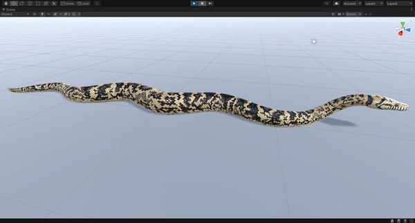 3D Animated Scrub Python model - TurboSquid 1950276