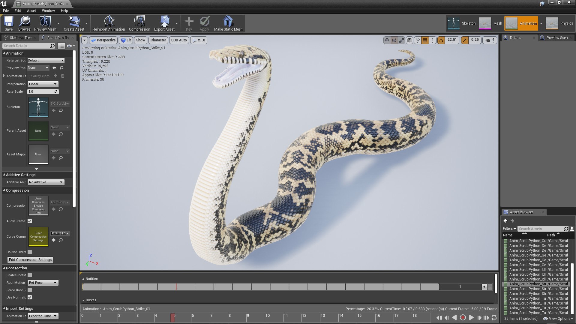 3D Animated Scrub Python Model - TurboSquid 1950276
