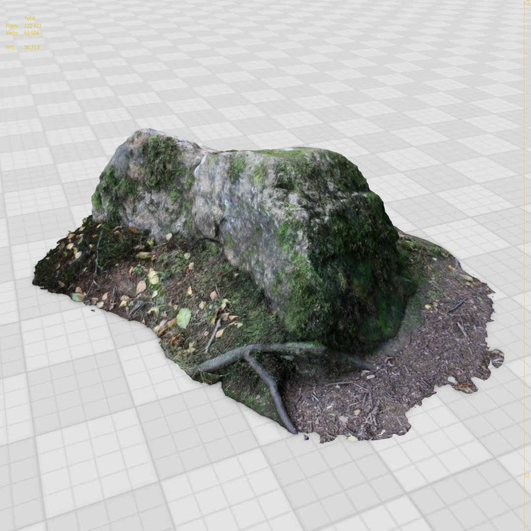 3d scan rock stone