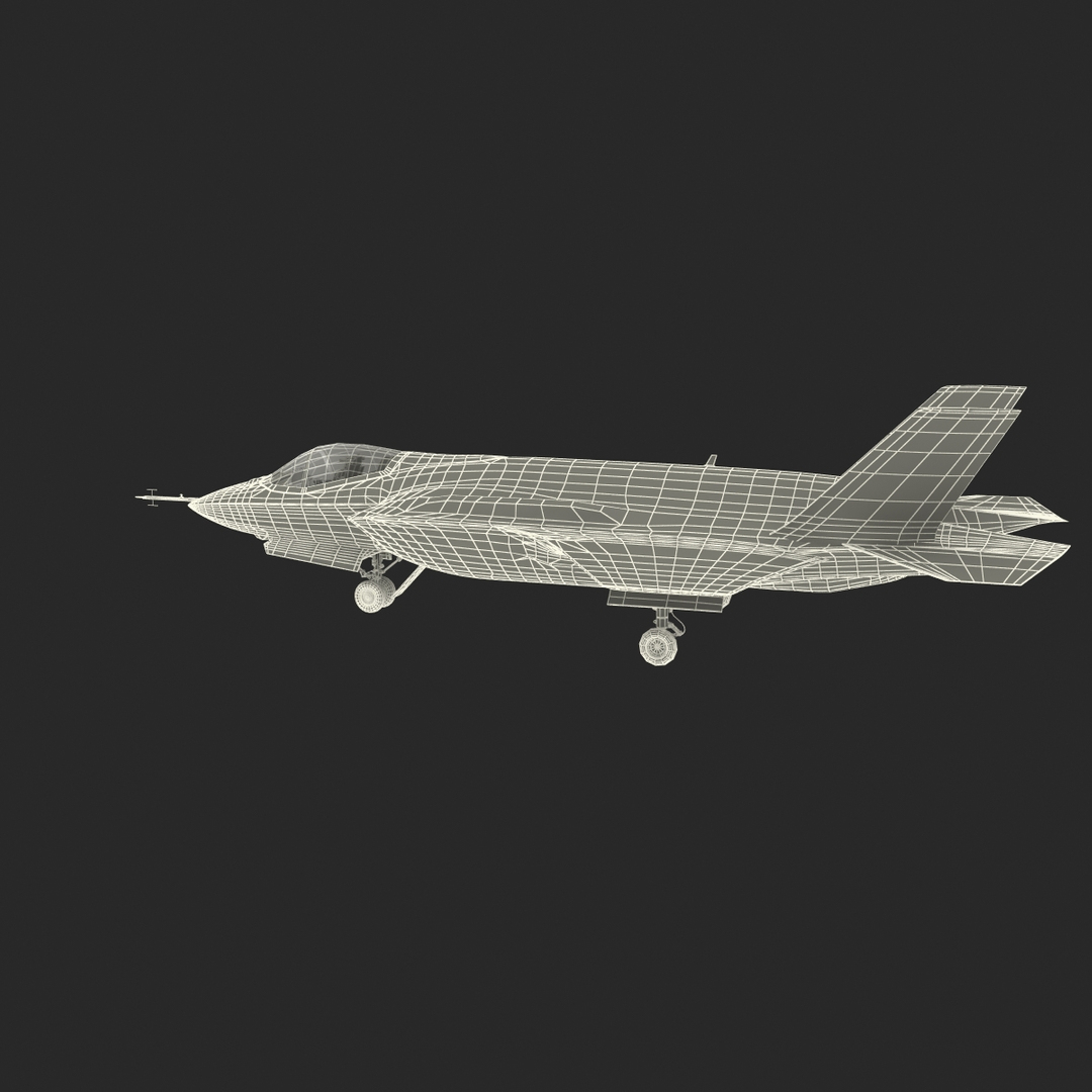 fighter aircraft lockheed martin 3d model