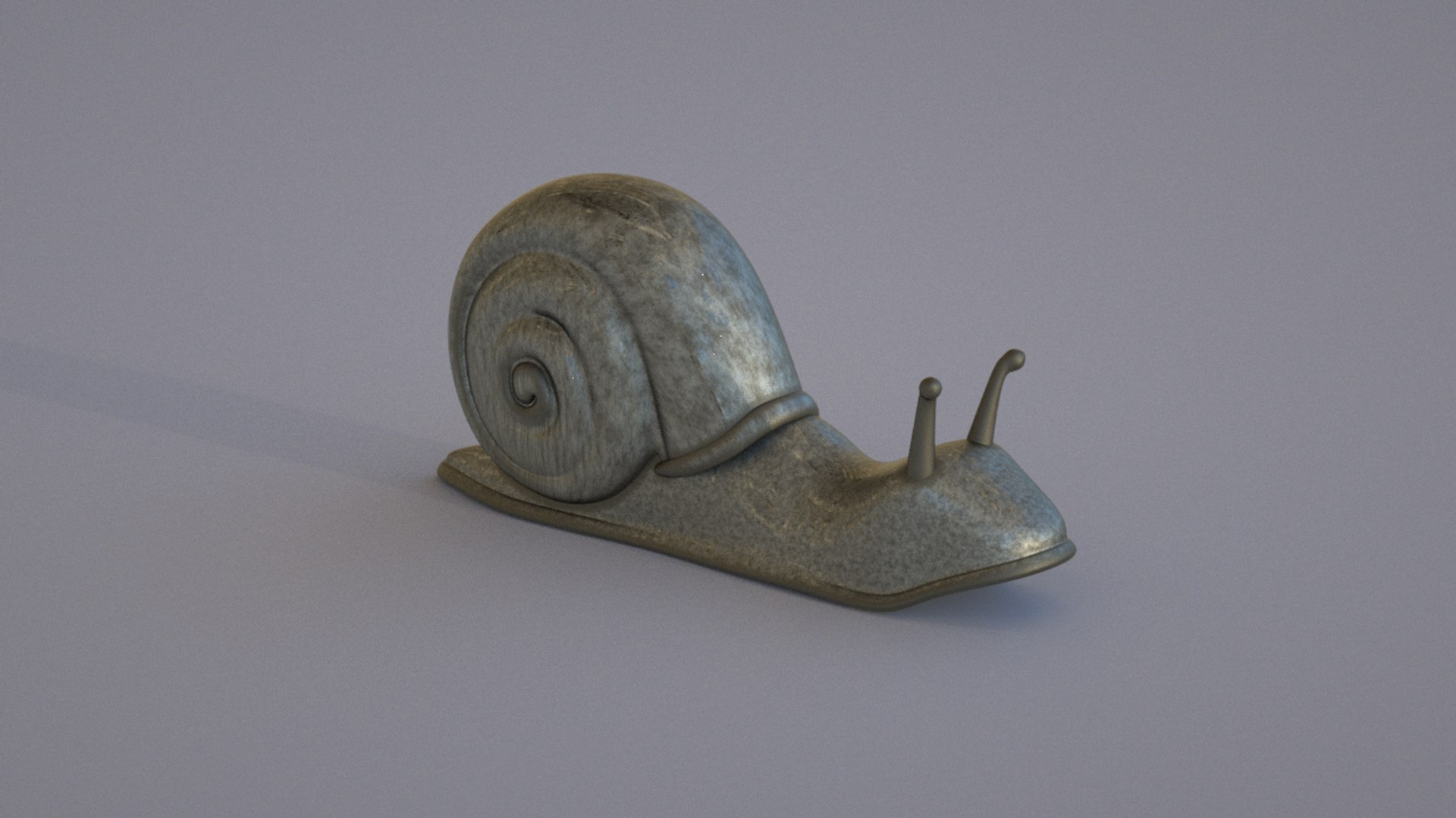 metal snail 3d model