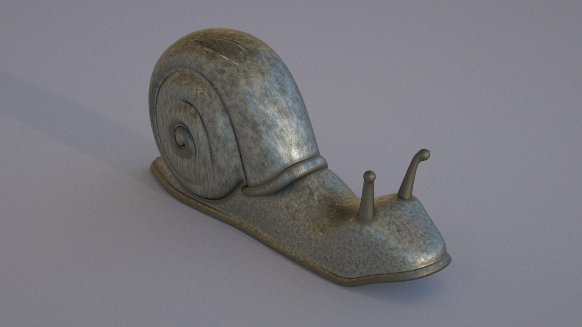 metal snail 3d model