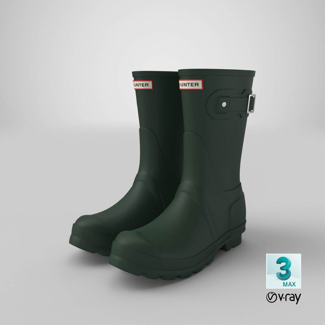Short Rain Boots 3D Model - TurboSquid 1802515