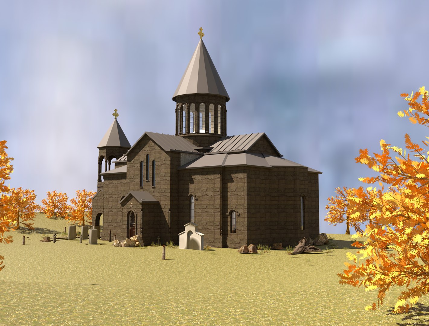 3D Church Vardenis - TurboSquid 2135428