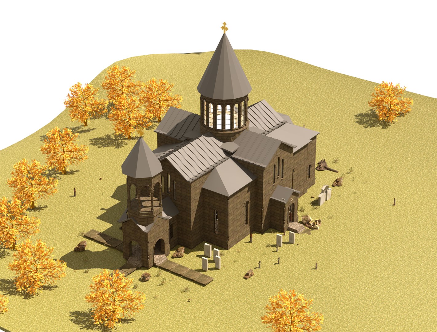 3D Church Vardenis - TurboSquid 2135428