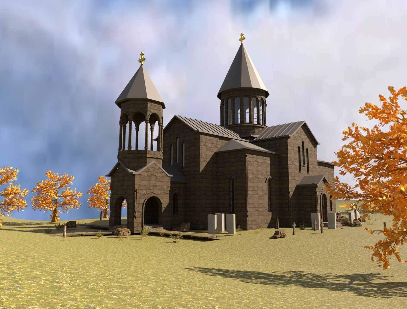 3D Church Vardenis - TurboSquid 2135428