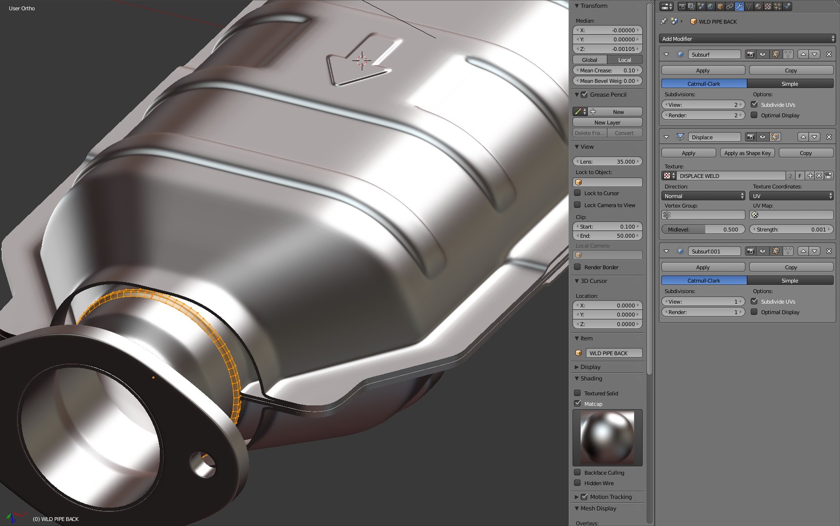 3D model catalytic converter - TurboSquid 1407497