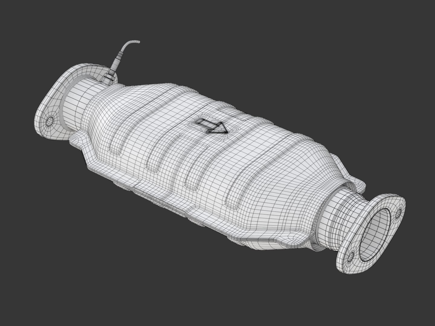 3D model catalytic converter - TurboSquid 1407497