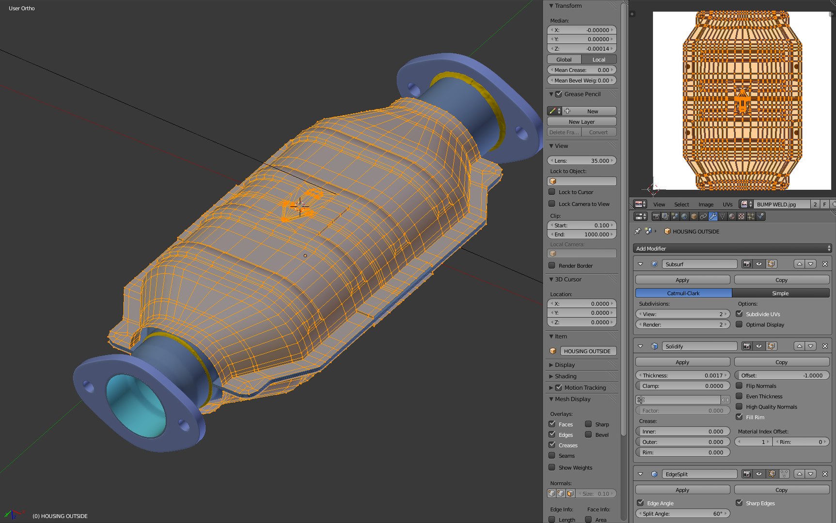 3D model catalytic converter - TurboSquid 1407497
