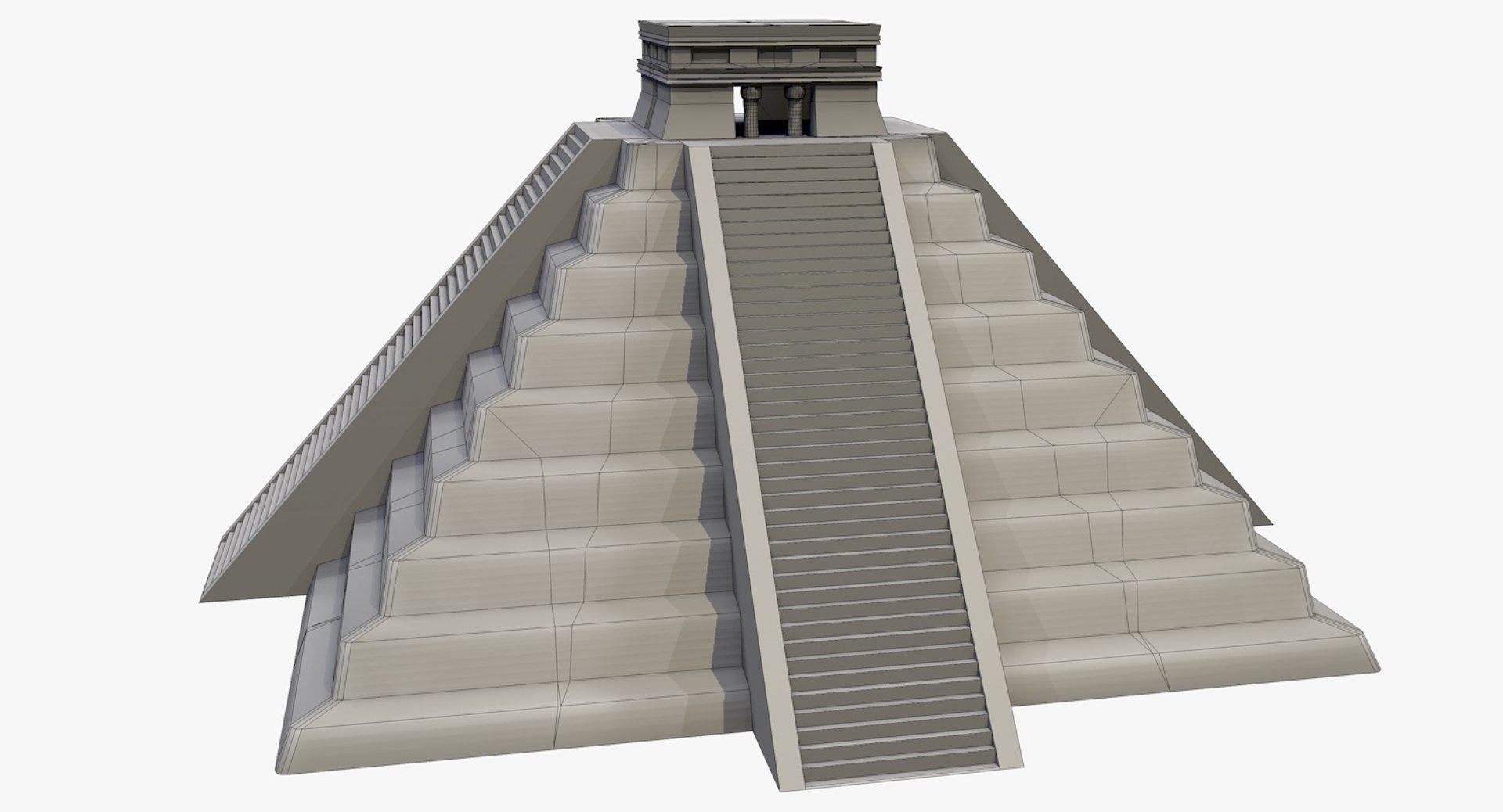 Mayan Pyramid - Chichen Itza 3d Model