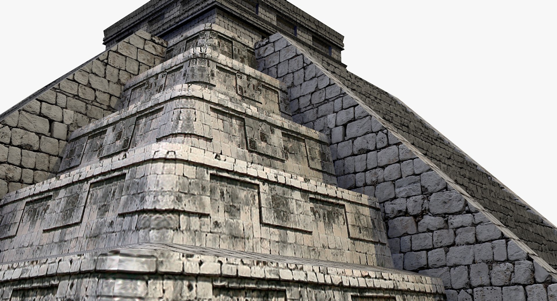mayan pyramid - chichen itza 3d model