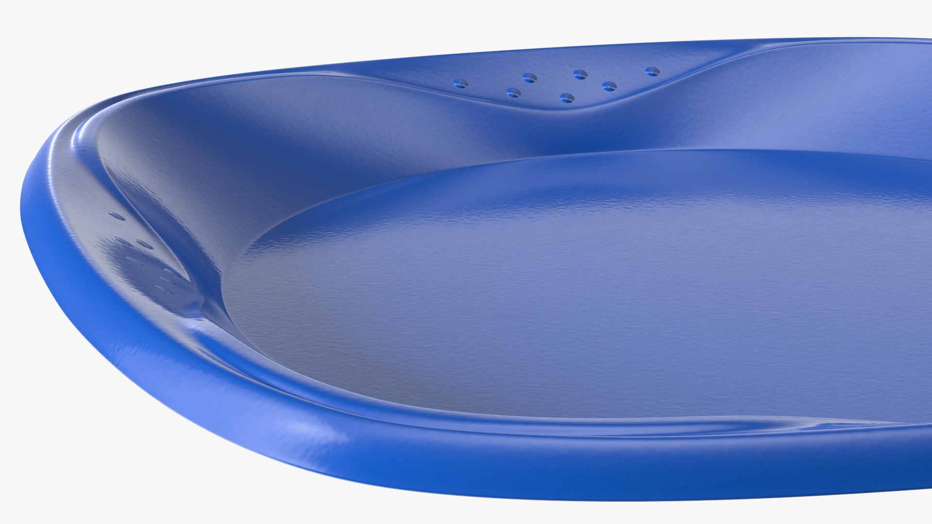 Solo Squared Plastic Plate Blue 3D model - TurboSquid 1941835