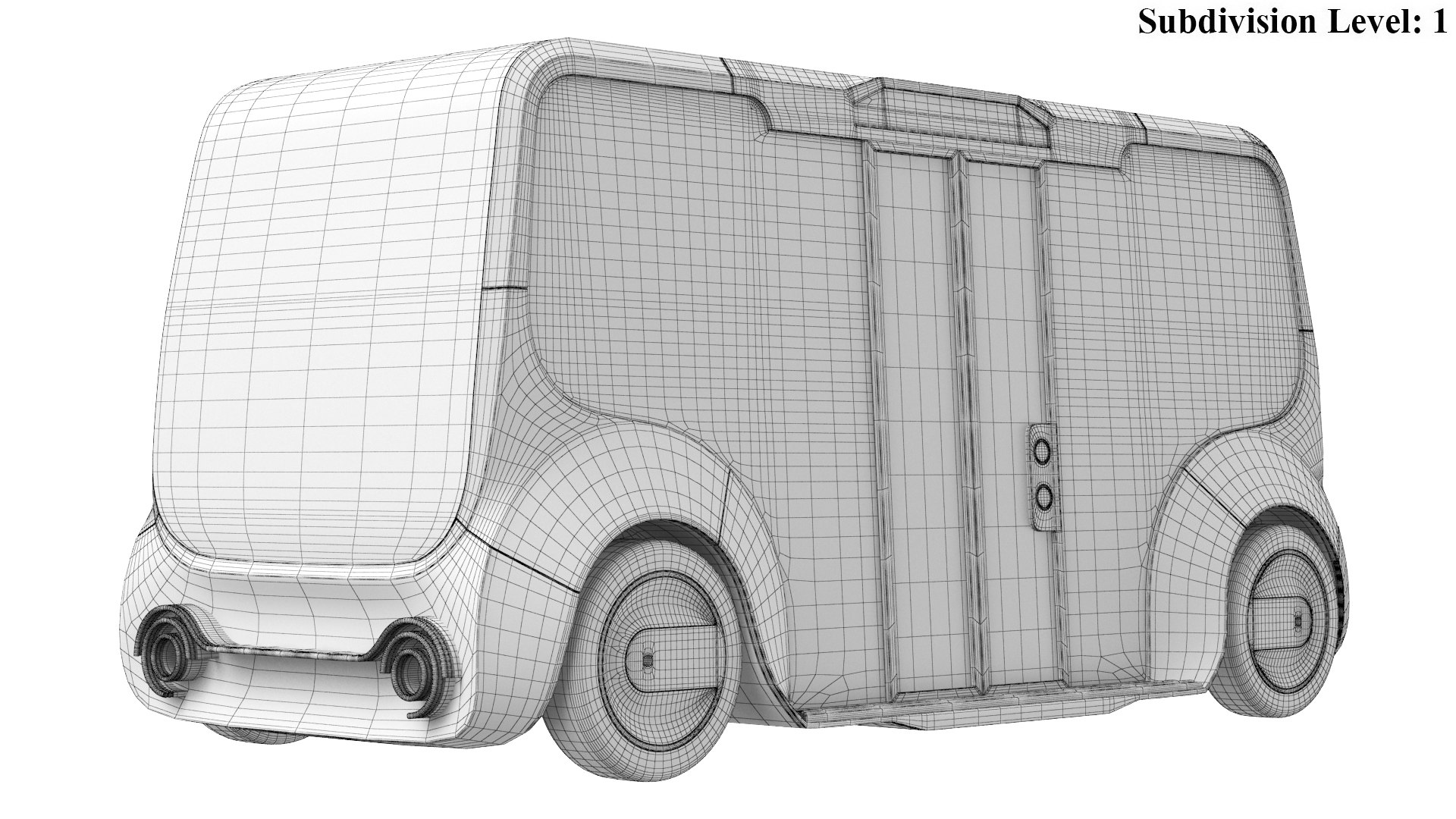 3D Model Self Driving Electric Bus - TurboSquid 1934140