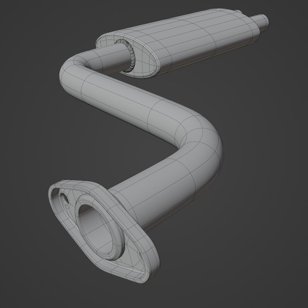 3D Car Exhaust Pipe Model - TurboSquid 2100827