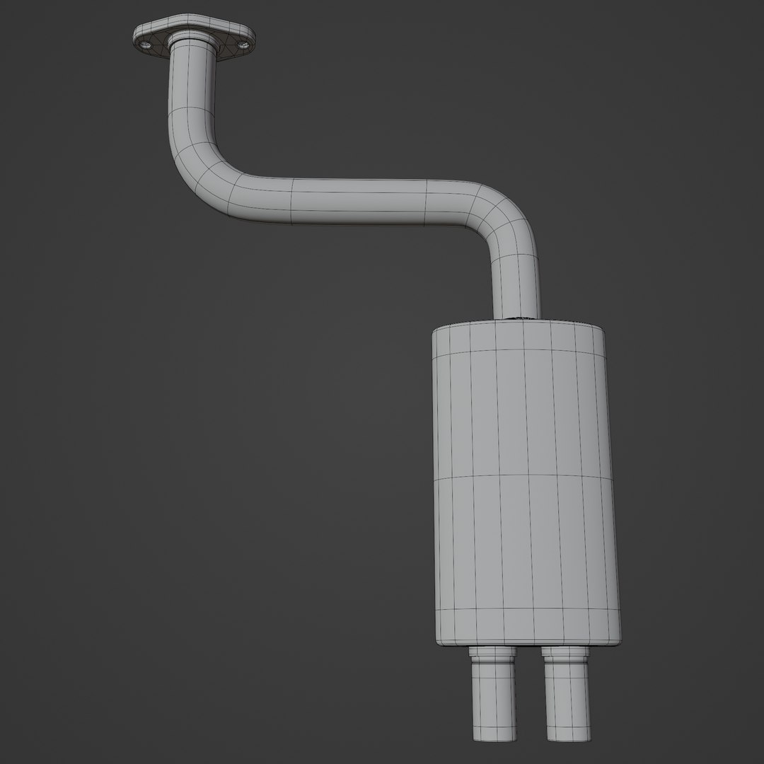 3D Car Exhaust Pipe Model - TurboSquid 2100827