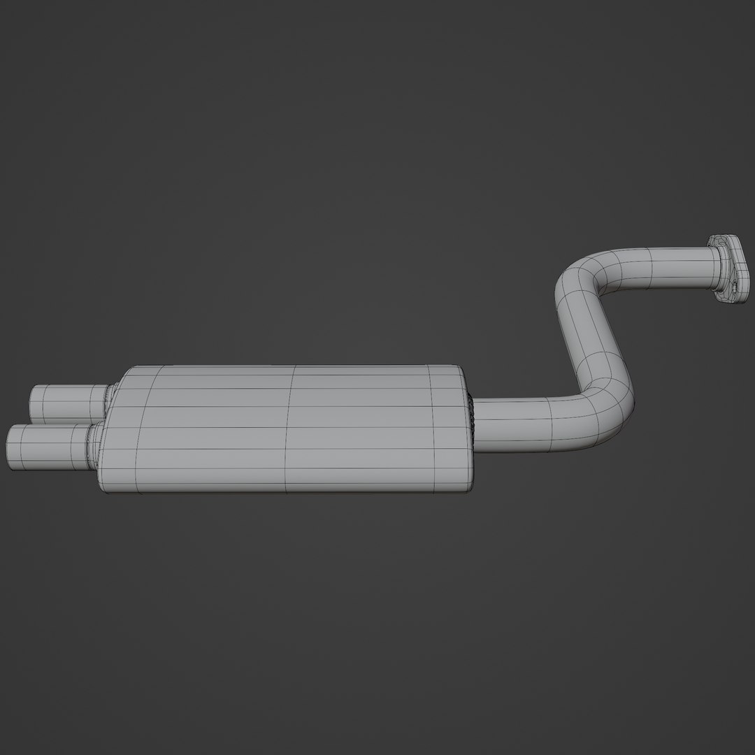 3D Car Exhaust Pipe Model - TurboSquid 2100827