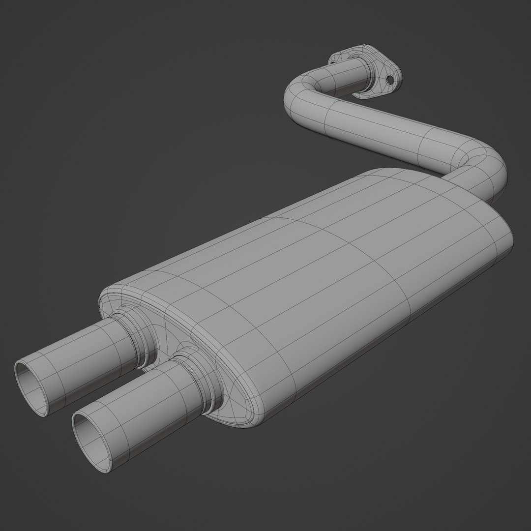 3D Car Exhaust Pipe Model - TurboSquid 2100827