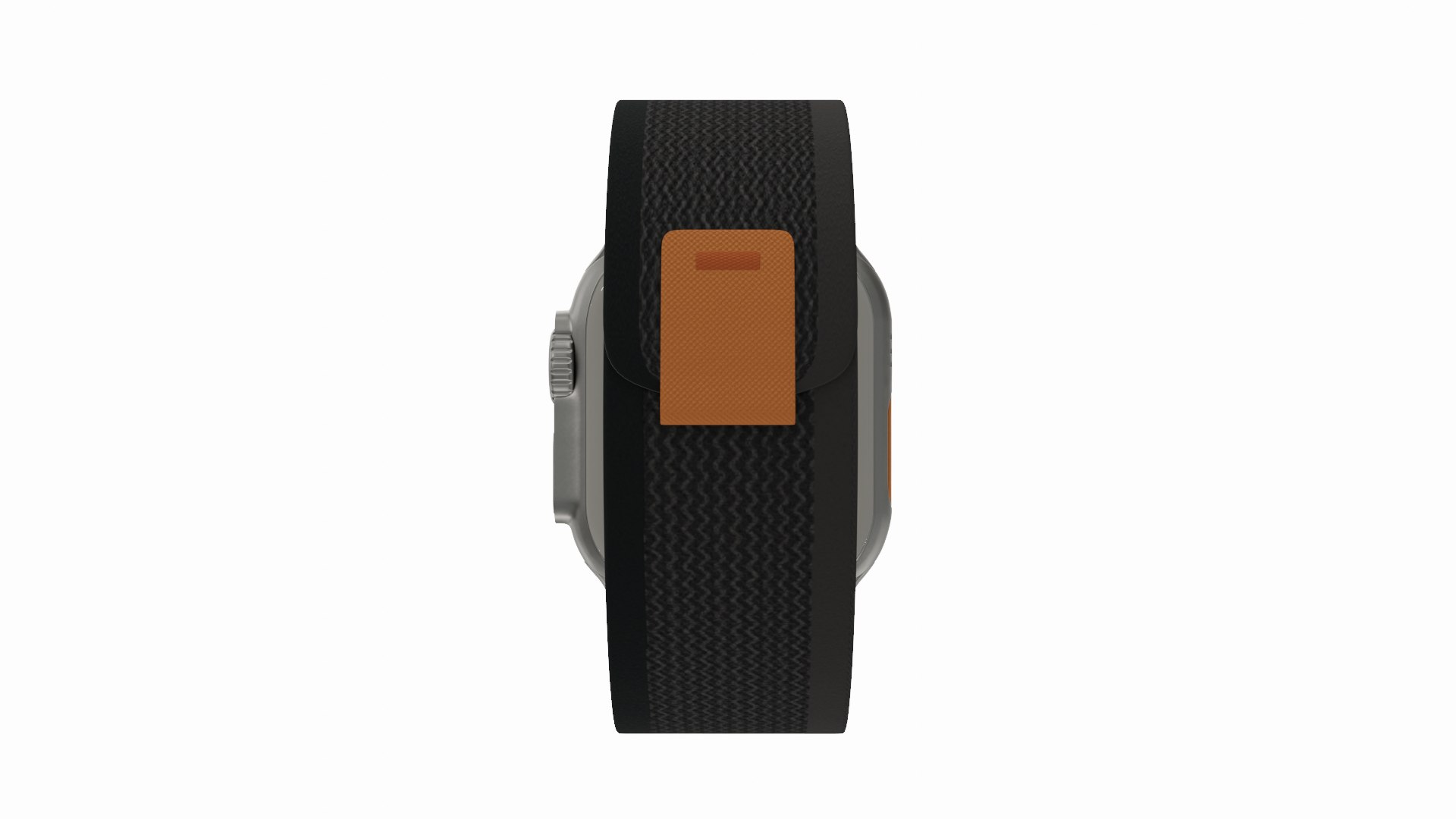 3D Model Apple Watch Ultra Titanium Case With Black And Grey Trail Loop ...