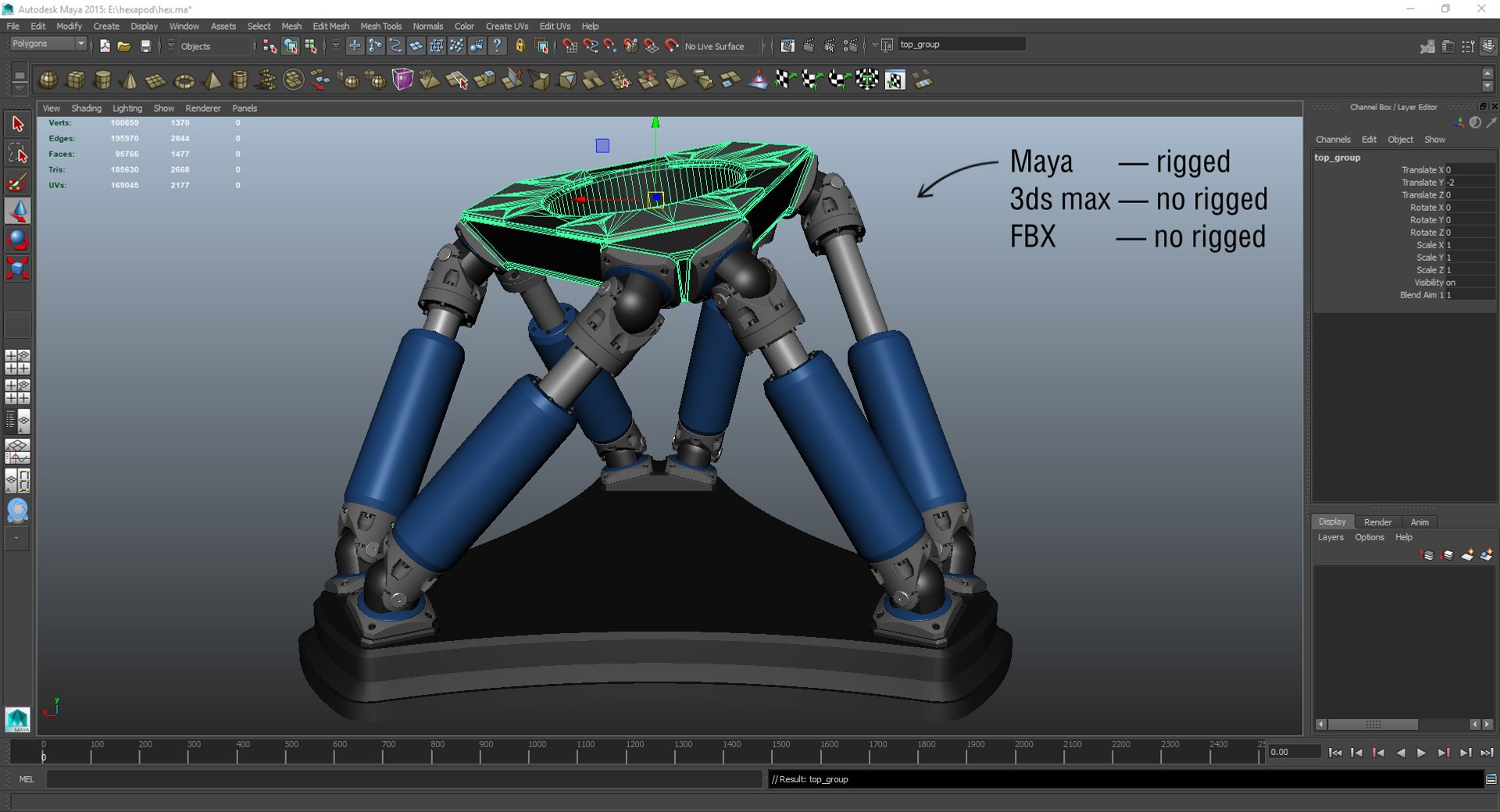 Hexapod Platform 3D Model - TurboSquid 1428397