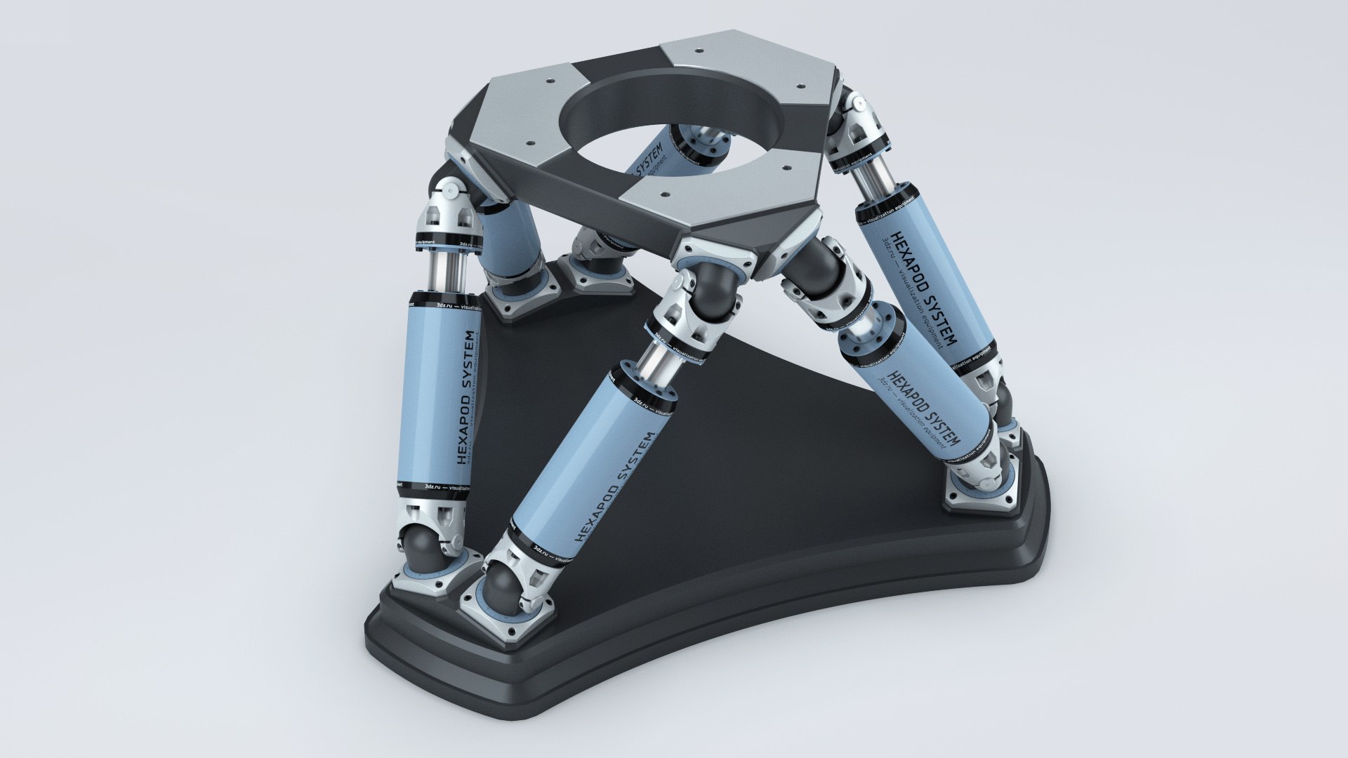Hexapod Platform 3D Model - TurboSquid 1428397