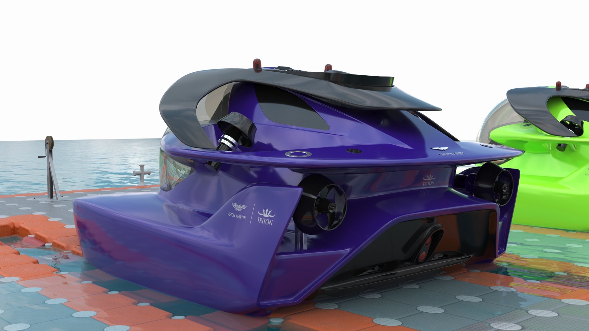 3D Aston Martin Submarine Modular Pontoon Floating Model - TurboSquid ...