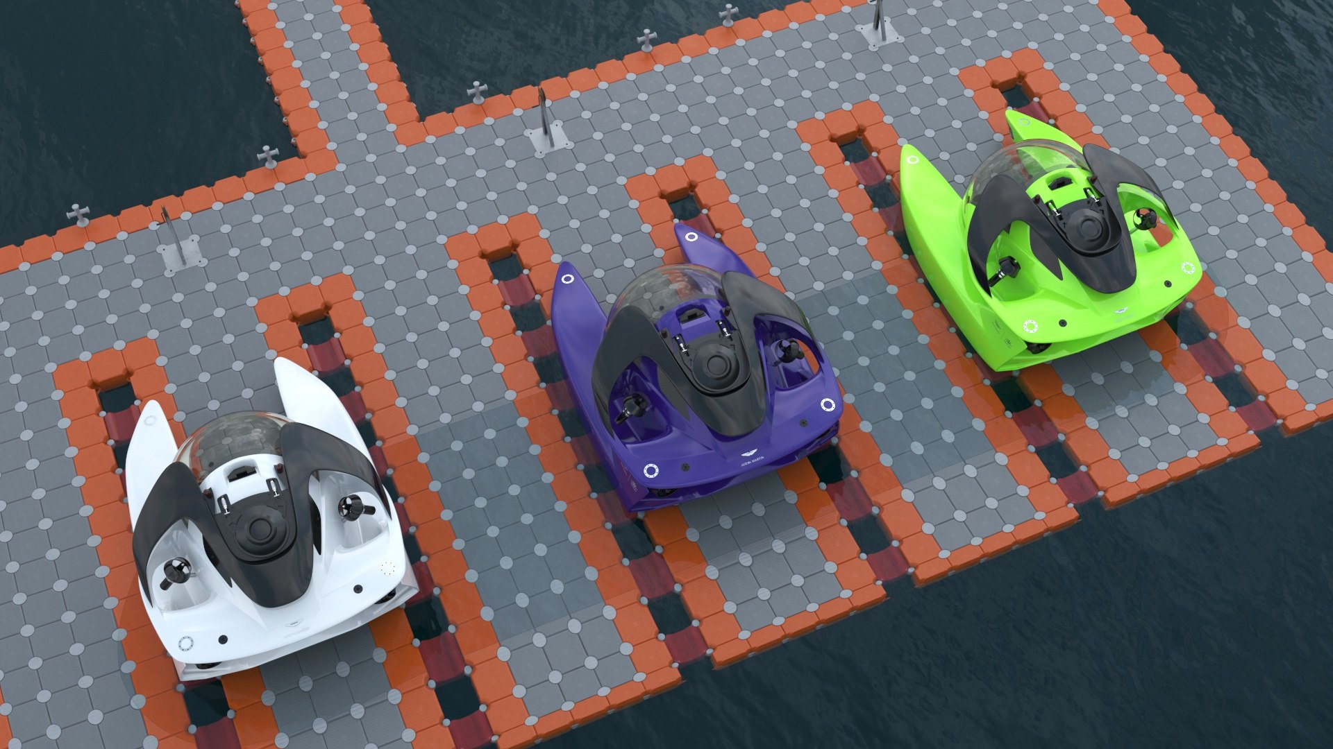 3D Aston Martin Submarine Modular Pontoon Floating Model - TurboSquid ...