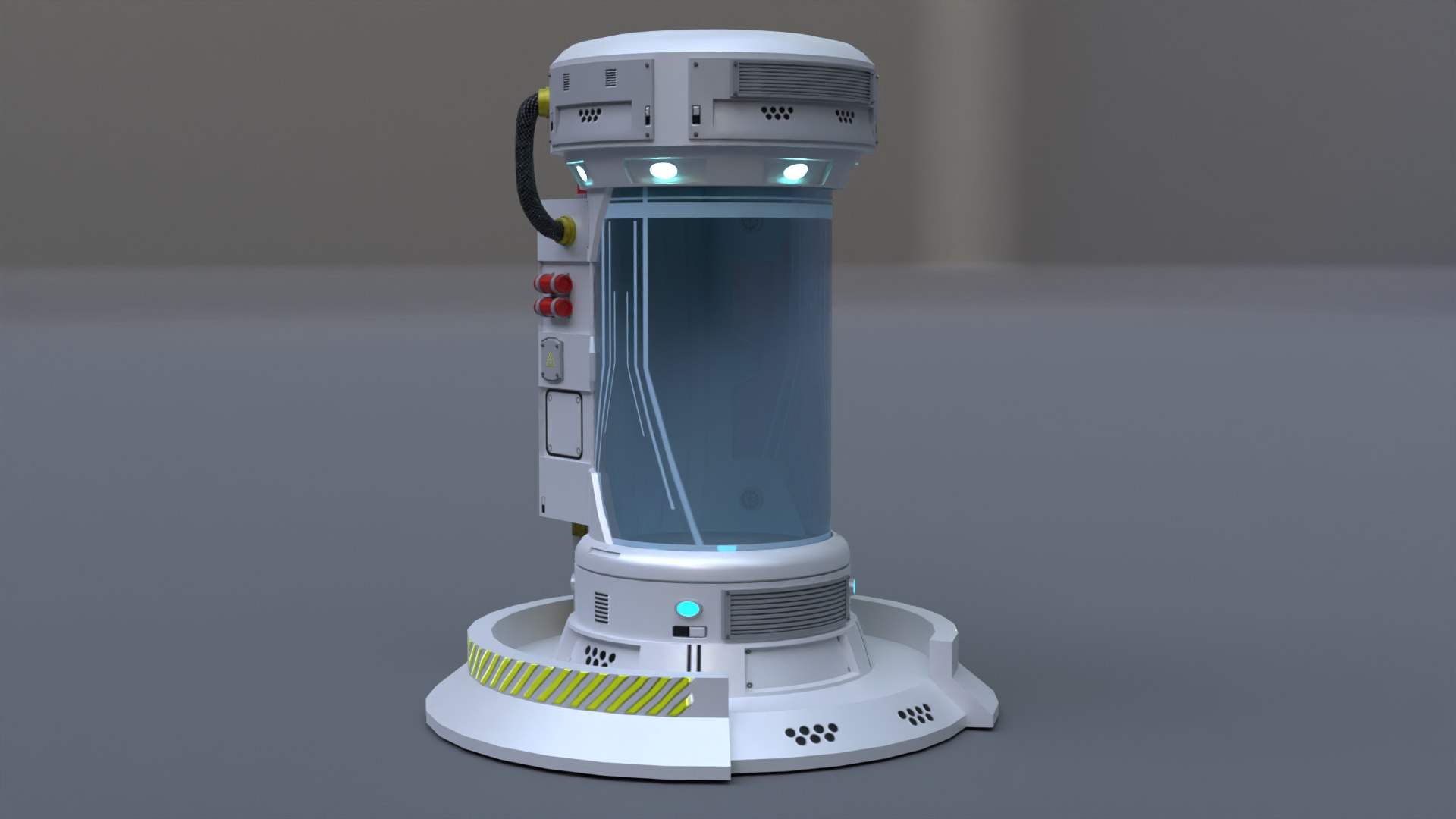Scifi Cryopod - Capsule 3D Model - TurboSquid 2034297