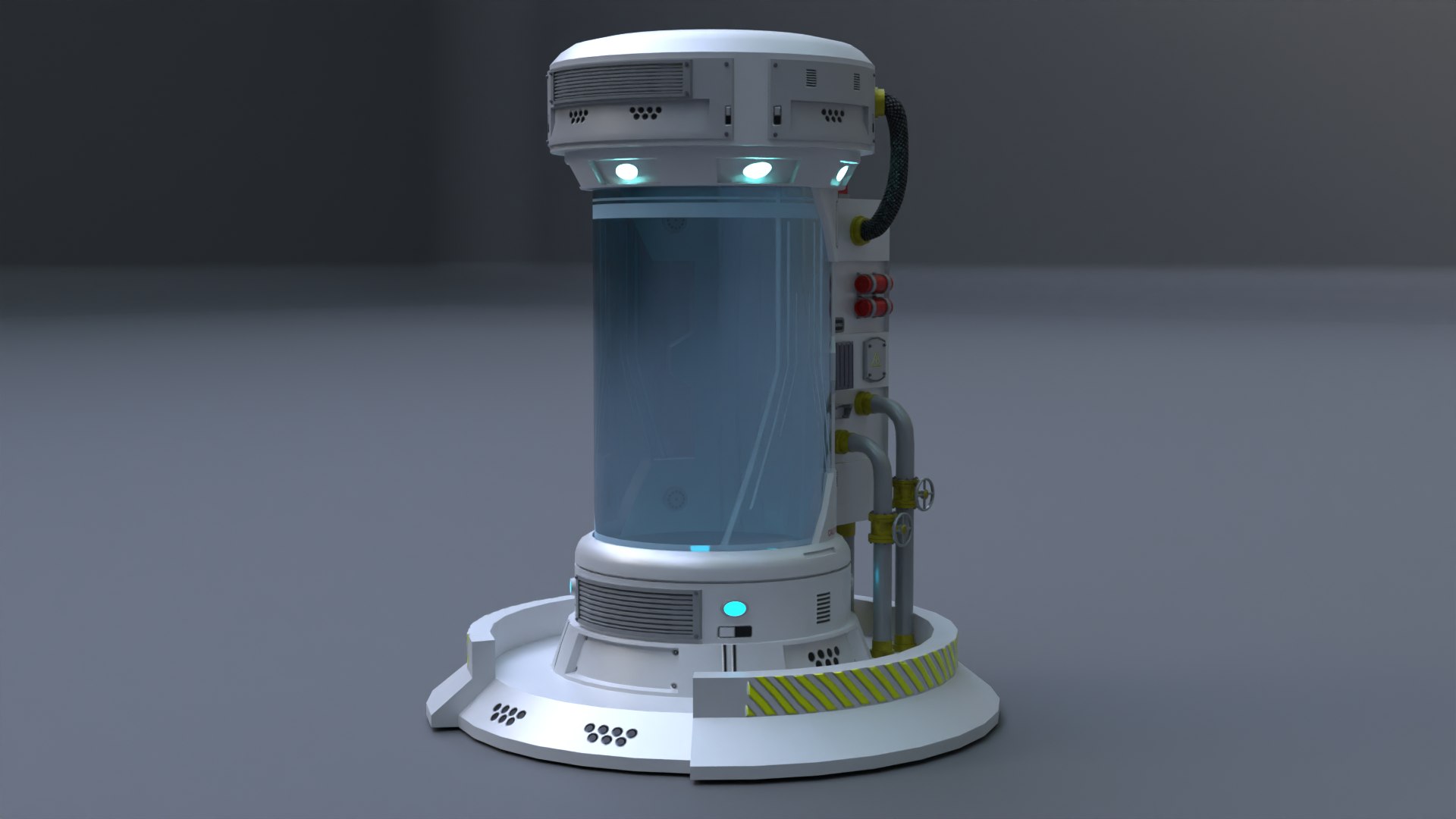 Scifi Cryopod - Capsule 3D Model - TurboSquid 2034297