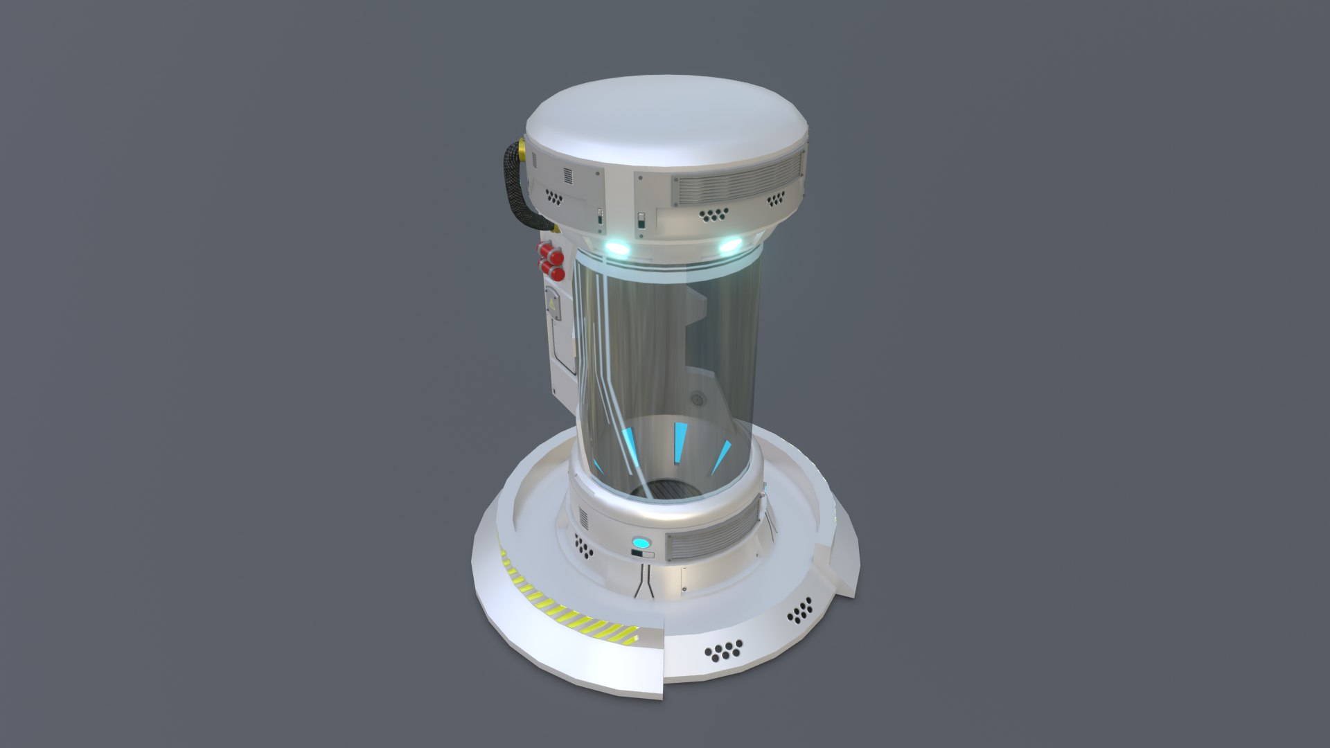Scifi Cryopod - Capsule 3D Model - TurboSquid 2034297