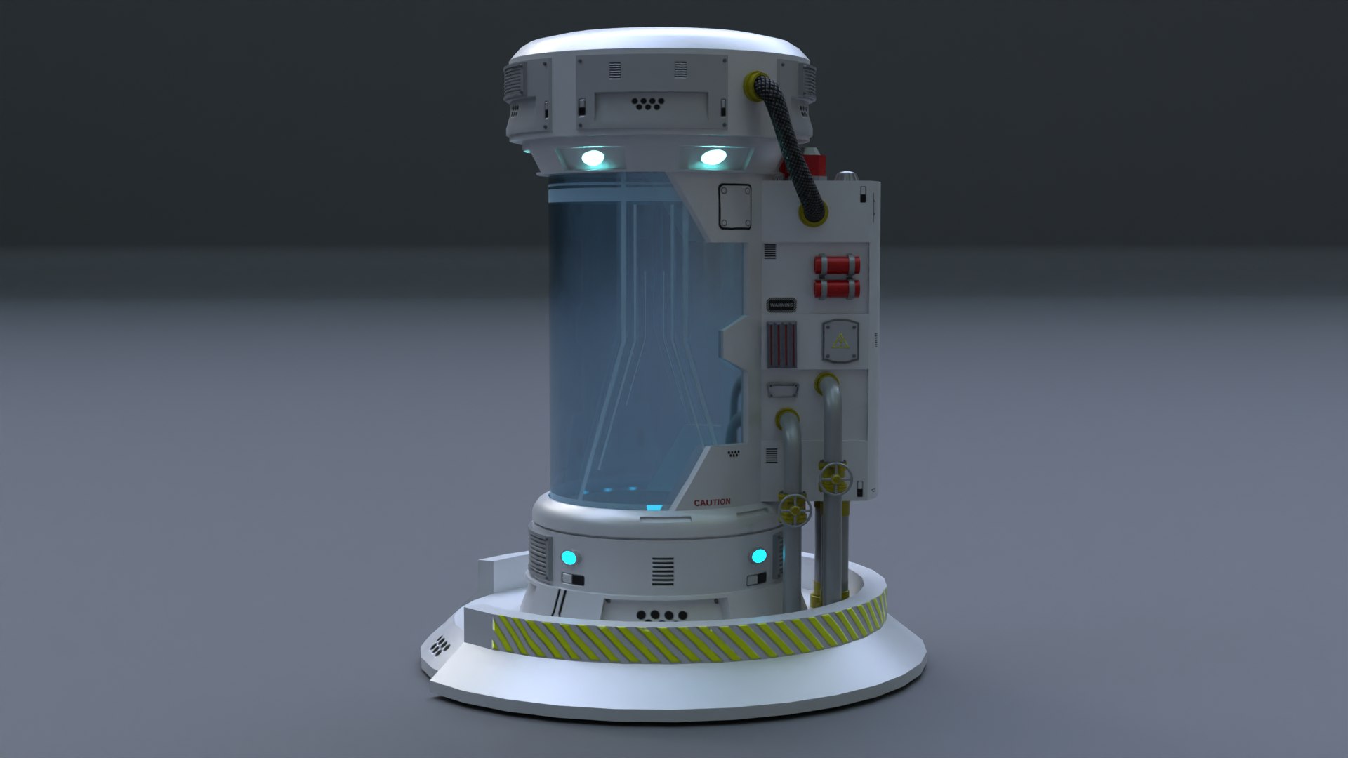 Scifi Cryopod - Capsule 3D Model - TurboSquid 2034297