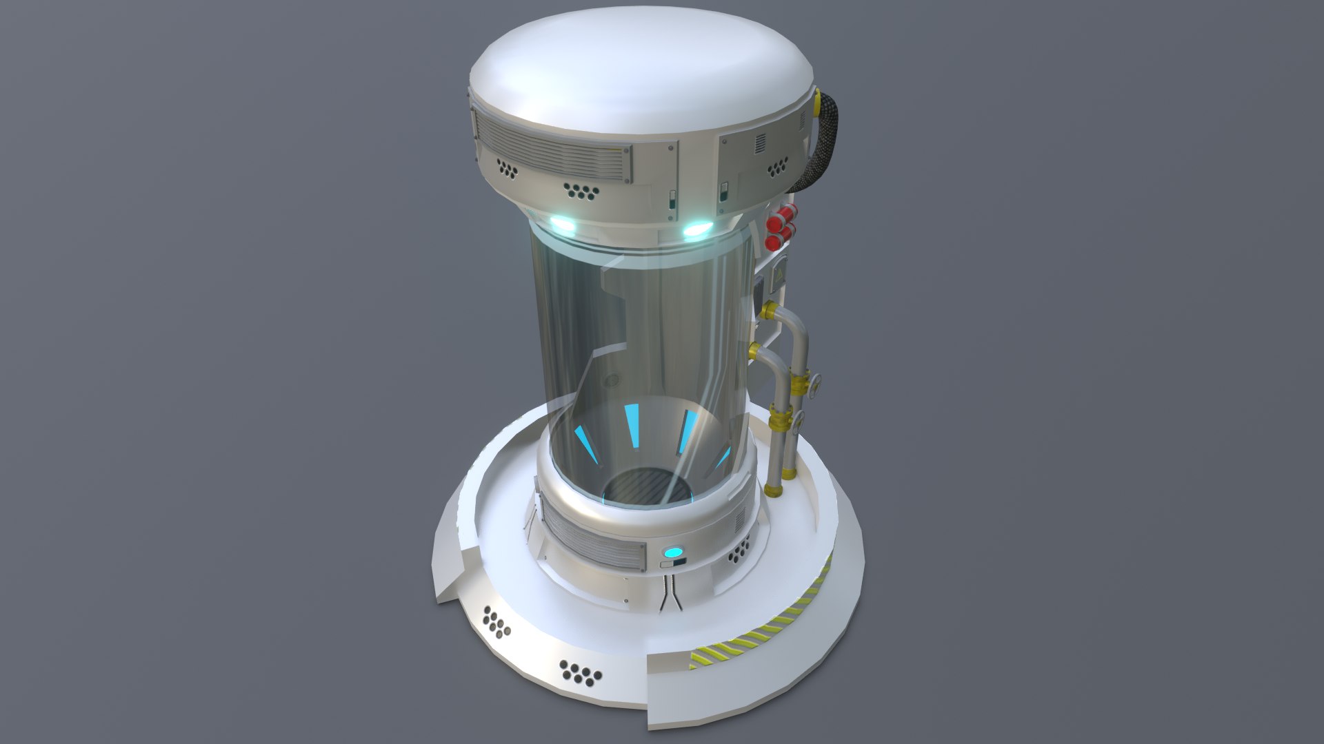 Scifi Cryopod - Capsule 3D Model - TurboSquid 2034297