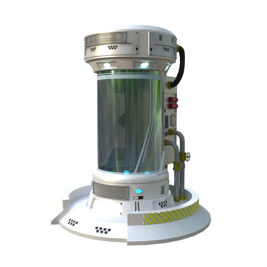 Scifi Cryopod - Capsule 3D Model - TurboSquid 2034297
