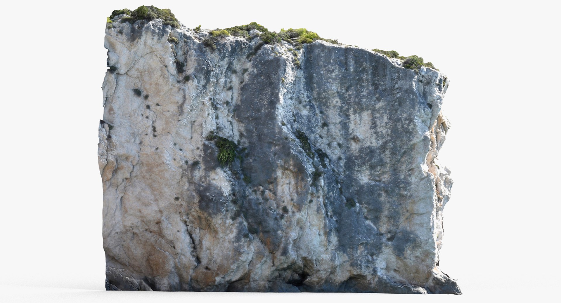 3D Mediterranean Cliff - TurboSquid 1208877