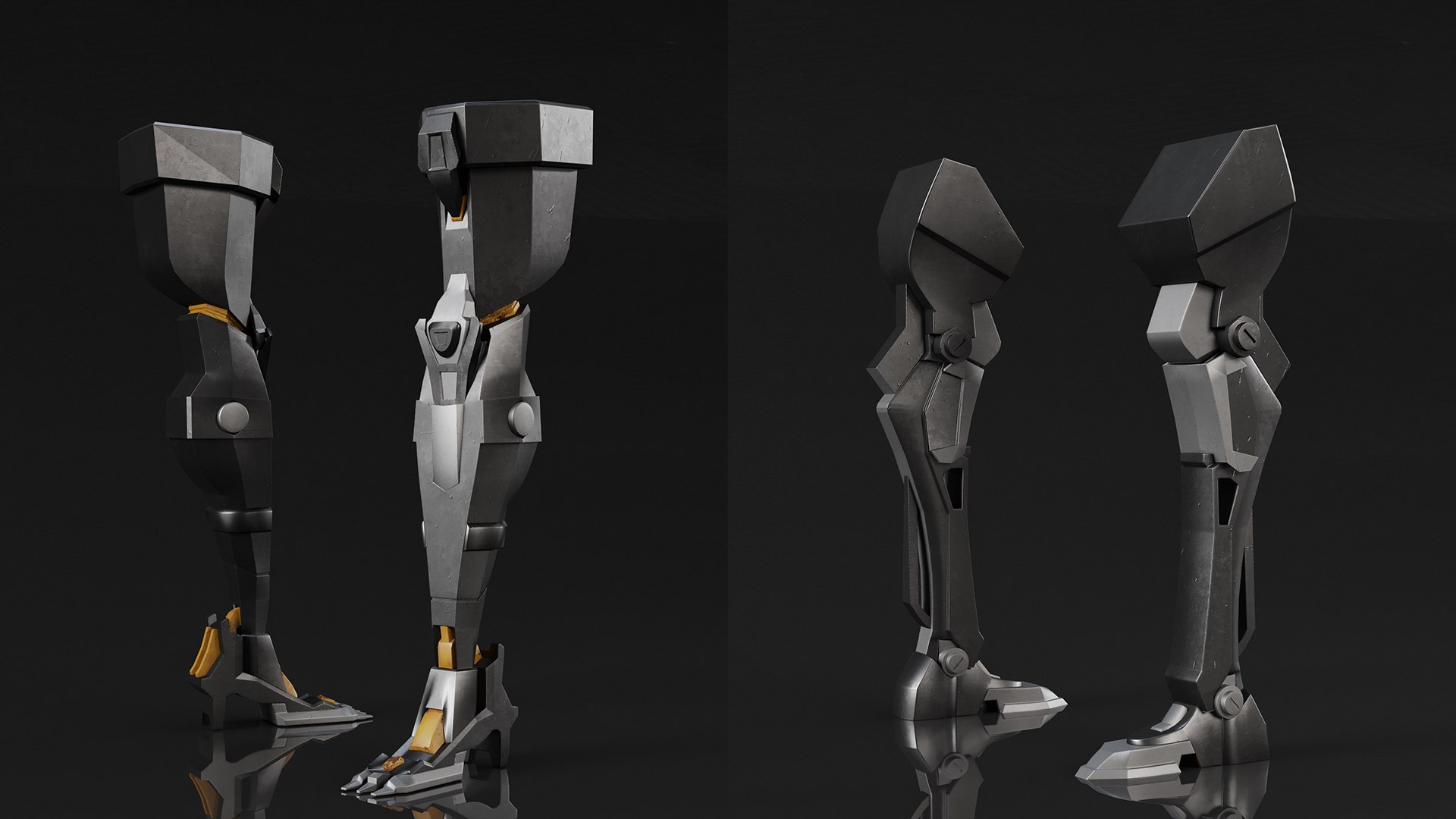 3D Model MECHANICAL LEG PACK PBR-VOL02 - TurboSquid 2215614