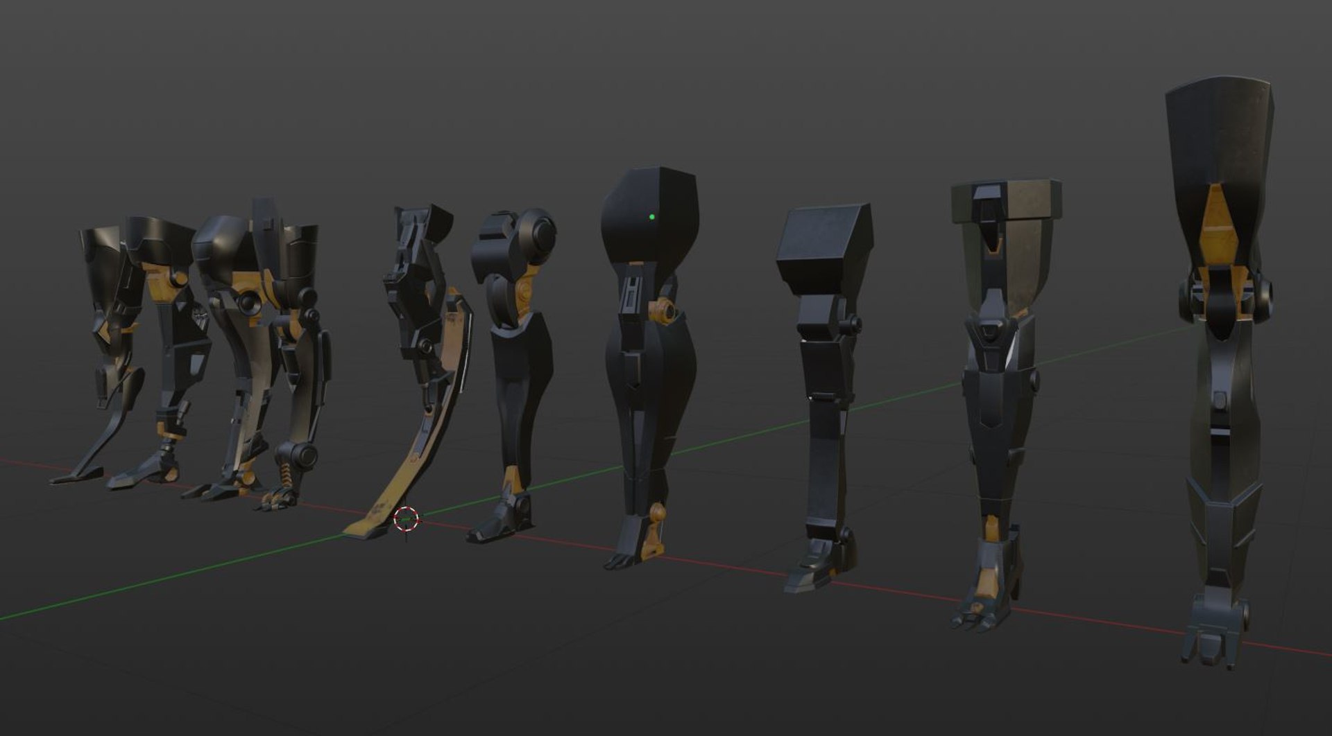 3D Model MECHANICAL LEG PACK PBR-VOL02 - TurboSquid 2215614