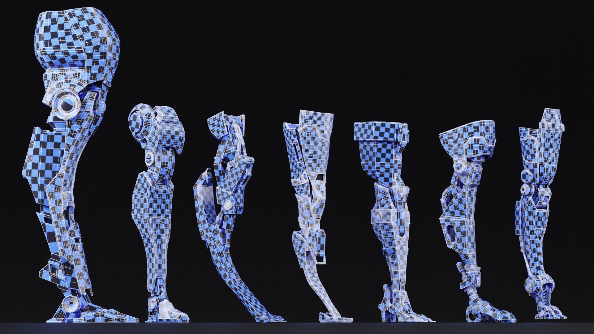 3D Model MECHANICAL LEG PACK PBR-VOL02 - TurboSquid 2215614