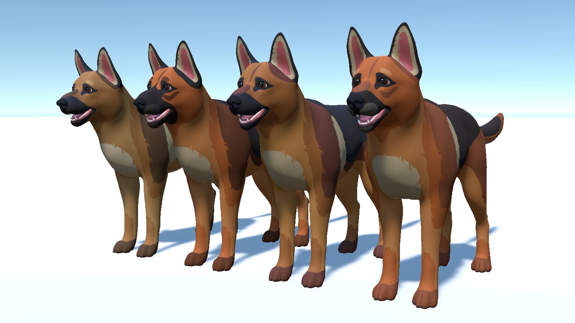 3D Cartoon Dog - Shepherd Model - TurboSquid 2256392