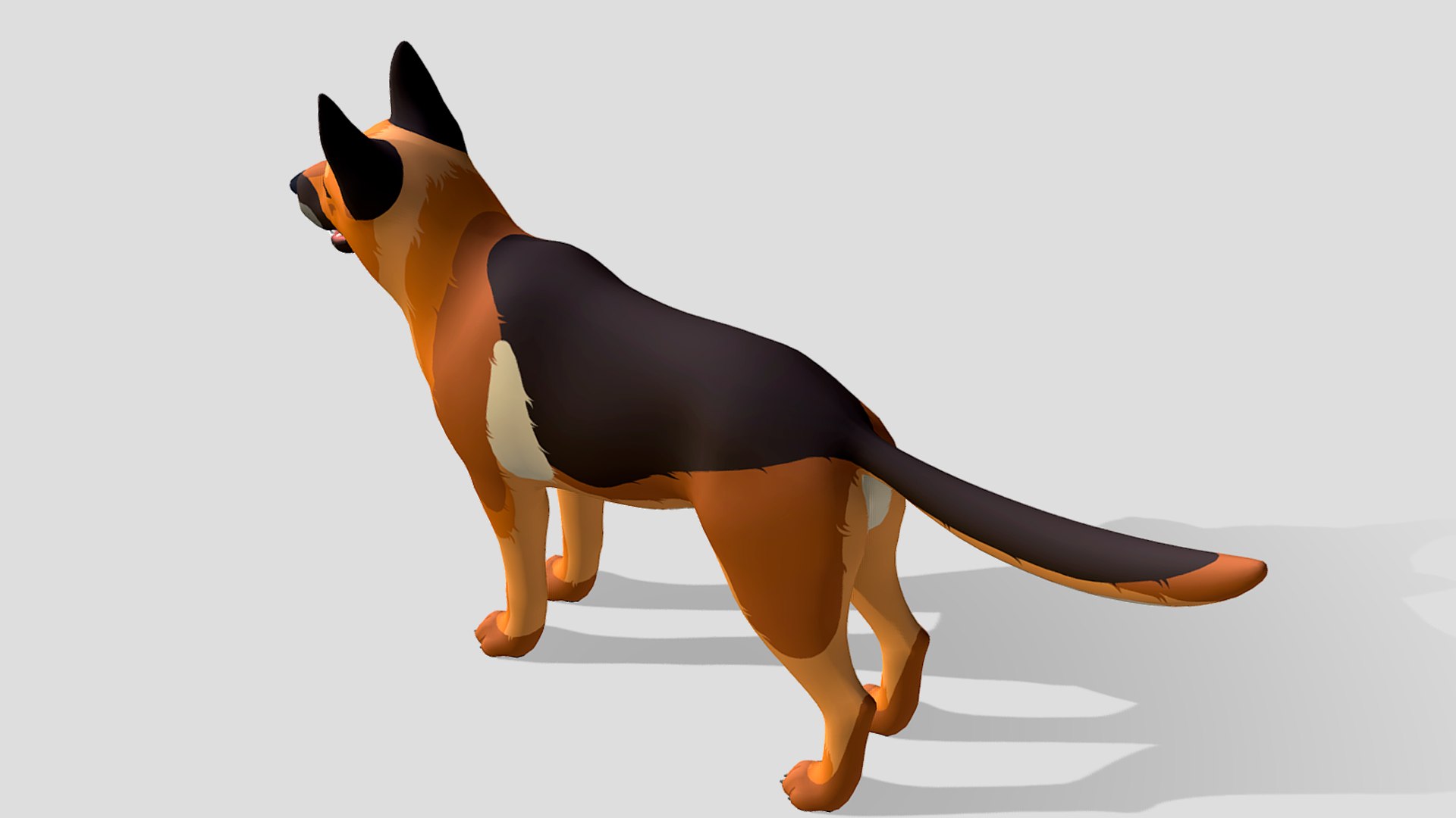 3D Cartoon Dog - Shepherd Model - TurboSquid 2256392