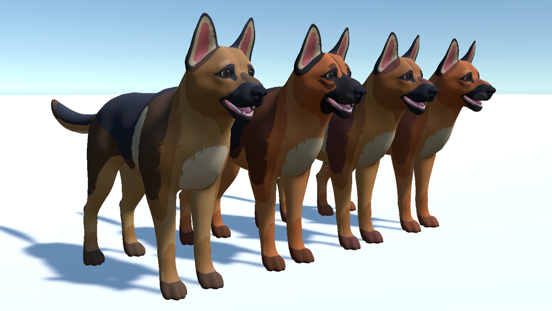 3D Cartoon Dog - Shepherd Model - TurboSquid 2256392