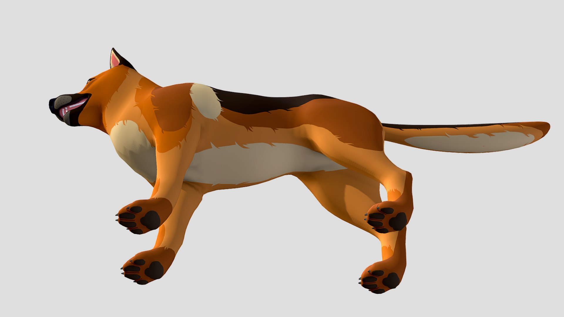 3D Cartoon Dog - Shepherd Model - TurboSquid 2256392