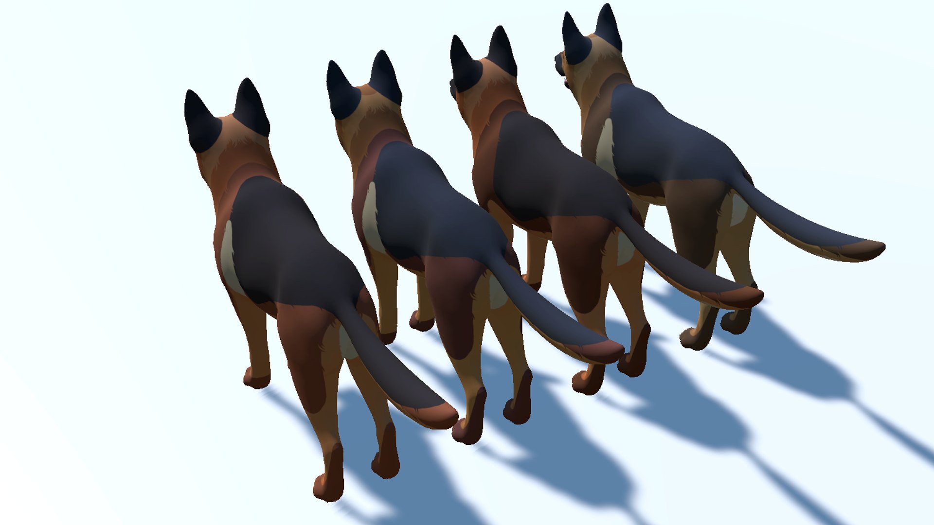 3D Cartoon Dog - Shepherd Model - TurboSquid 2256392