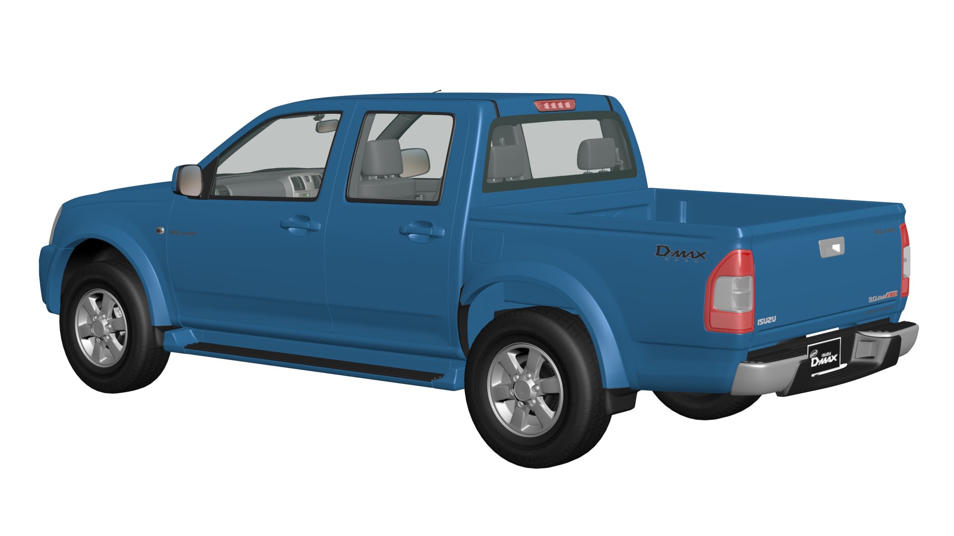 Isuzu D-Max 2004 4Cab Hi-Lander With Interior 3D Model - TurboSquid 2487313