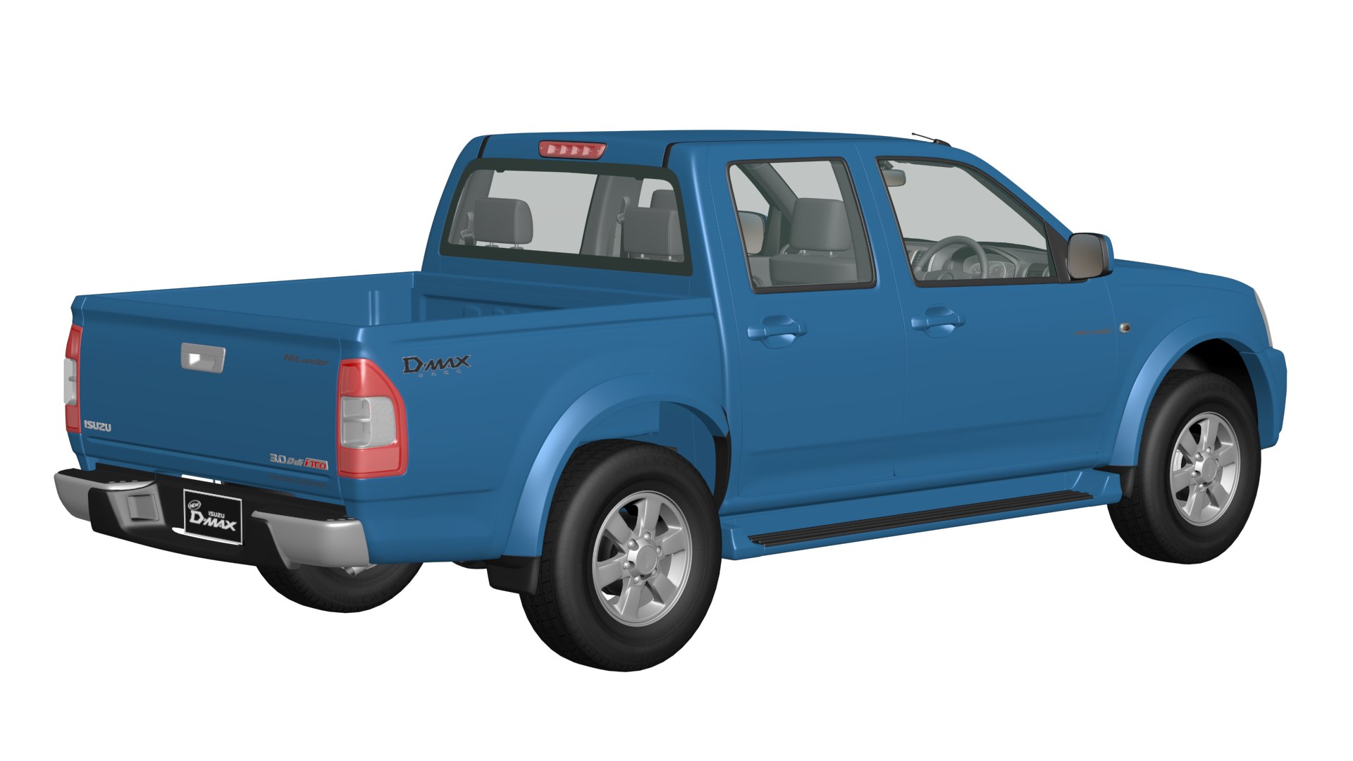 Isuzu D-Max 2004 4Cab Hi-Lander With Interior 3D Model - TurboSquid 2487313