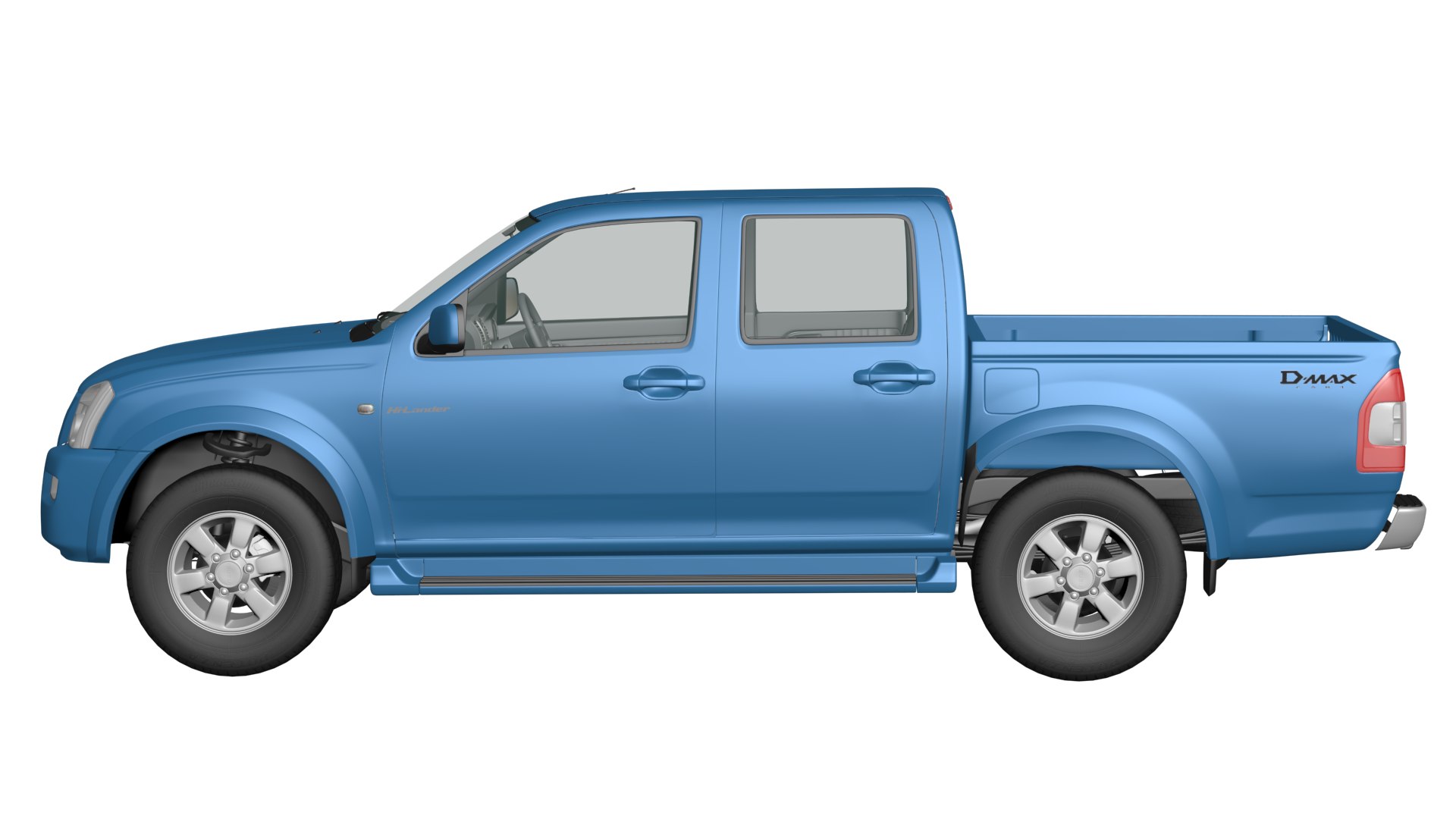 Isuzu D-Max 2004 4Cab Hi-Lander With Interior 3D Model - TurboSquid 2487313